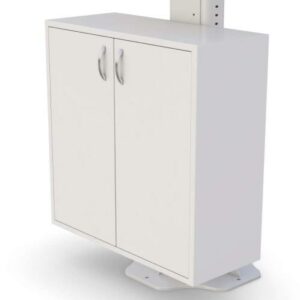 Floor Mounted Computer Workstation with Cabinet – Best Mounting
