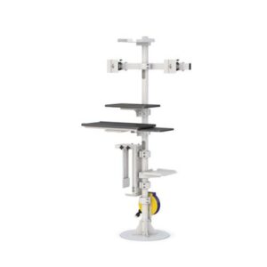 Floor Mounted Medical Computer Workstation Stand – Best Mounting