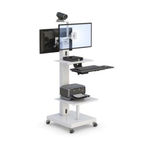 Mobile Telemedicine Dual Monitor Remote-communications Cart – Best Mounting